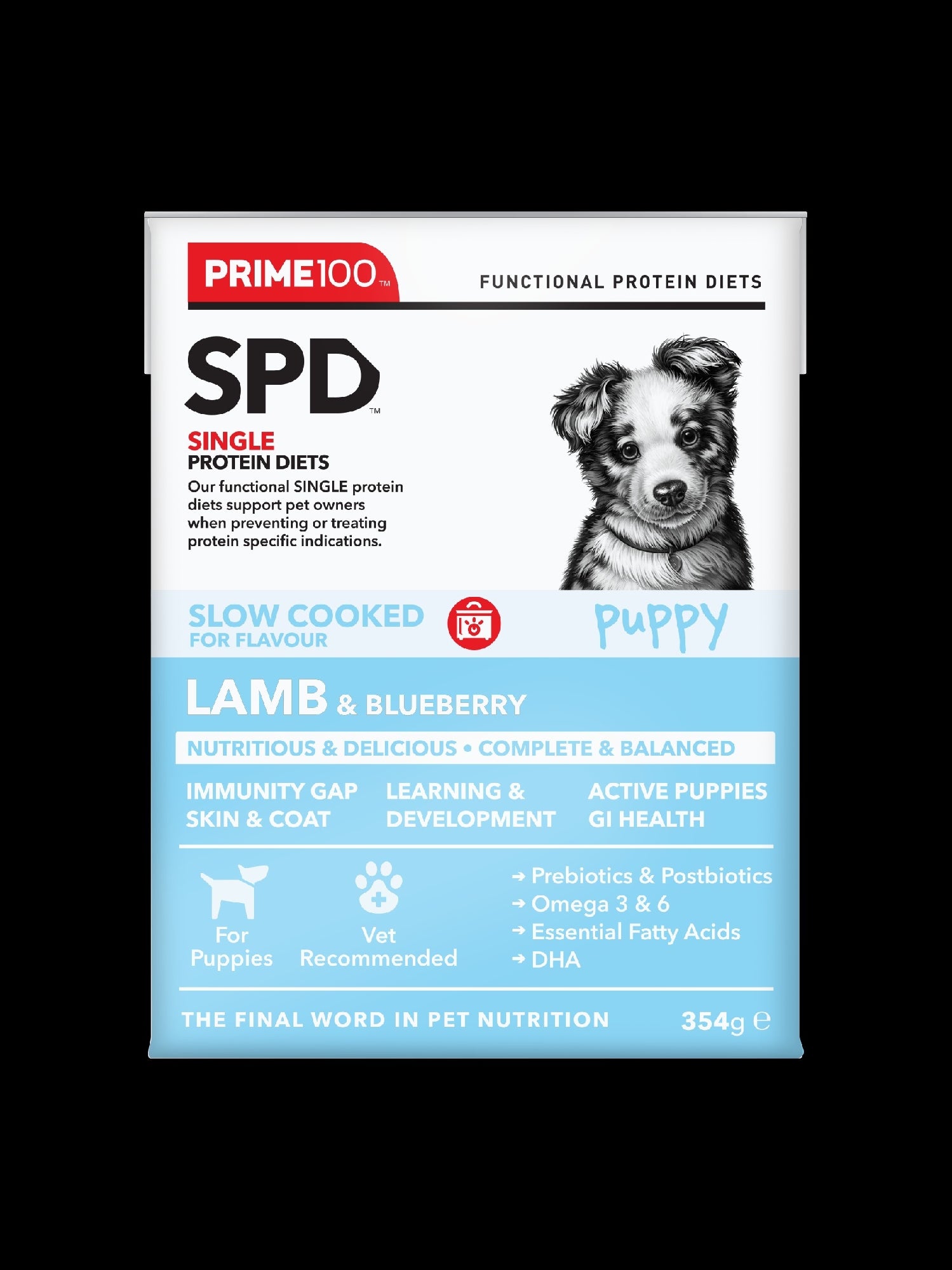Prime Spd Slow Cooked Puppy Lamb & Bberry 354g – The Barn Pet Stock and ...